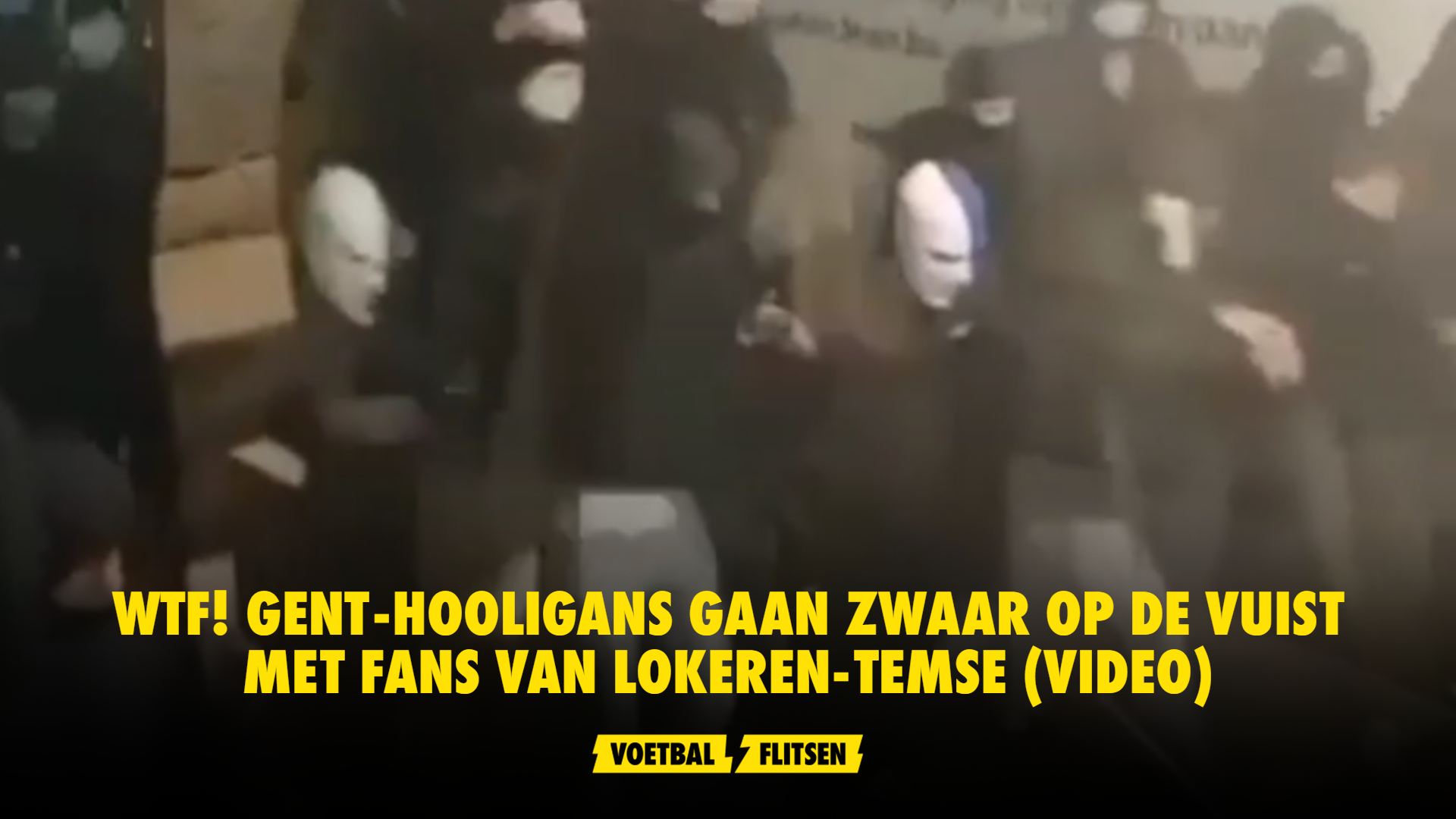 WTF! Gent-hooligans gaan zwaar op de vuist met fans van Lokeren-Temse ...