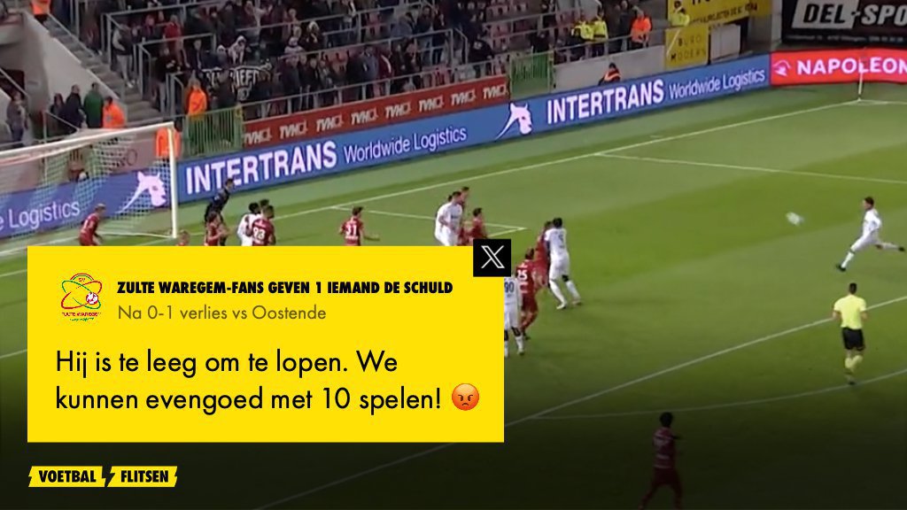 Zulte Waregem-fans geven één iemand de schuld na 0-1 verlies vs ...